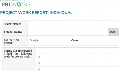 Project Work Report: Individual | MyPBLWorks